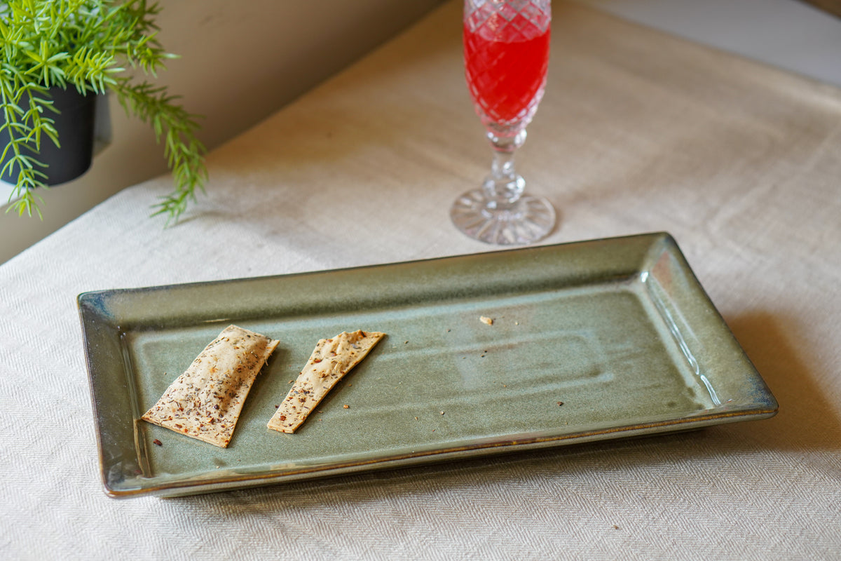 Rectangular ceramic serving platter – Gaia Pottery In